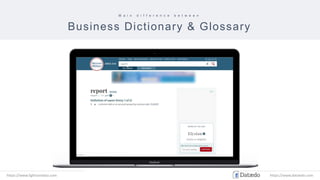 The Business Glossary, Data Dictionary, Data Catalog Trifecta | PPTX