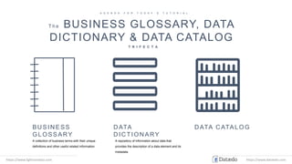 The Business Glossary, Data Dictionary, Data Catalog Trifecta | PPTX