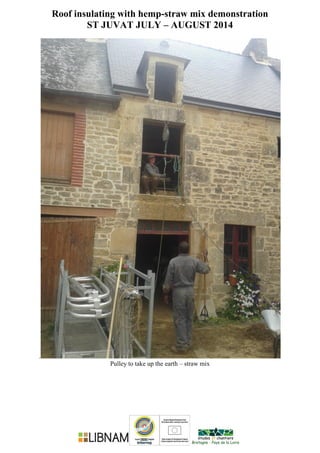 Photos log earth straw insulation - St Juvat July-August 2014 | PDF