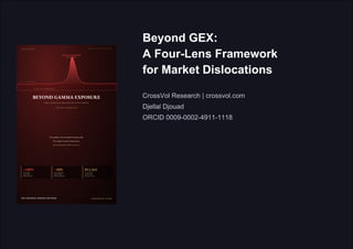 Beyond GEX: A Four-Lens Framework for Market Dislocations | PDF