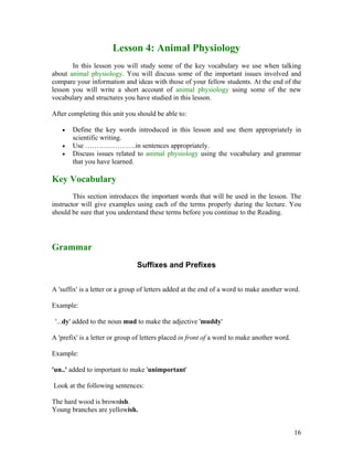 Bg english for animal science and aquaculture | PDF