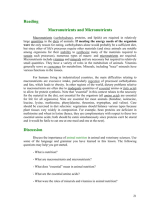 Bg english for animal science and aquaculture | PDF