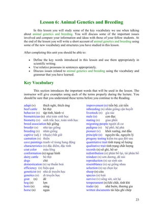 Bg english for animal science and aquaculture | PDF