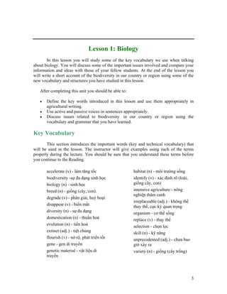 Bg english for animal science and aquaculture | PDF