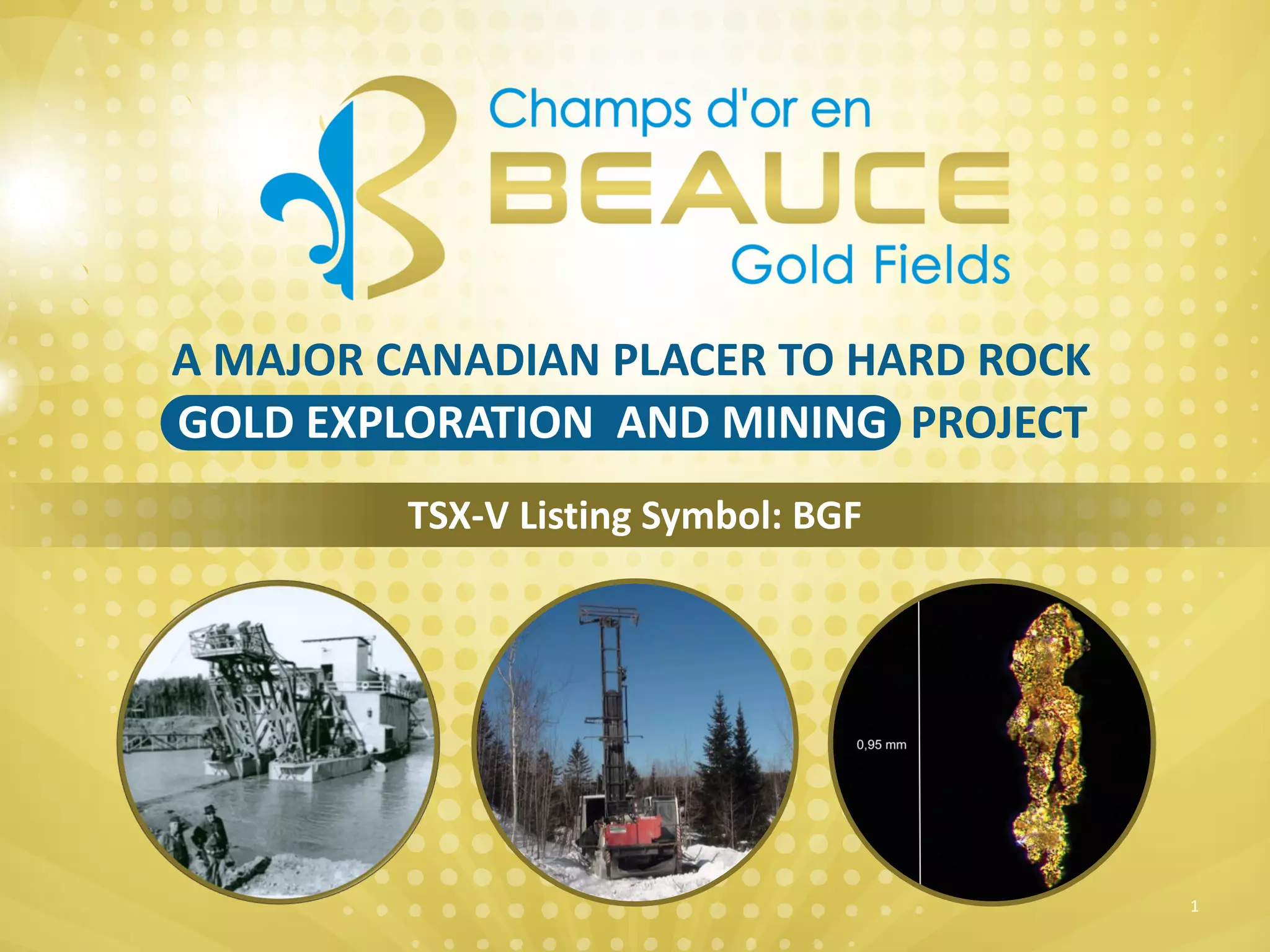 Beauce Gold Fields Corporate Presentation 2020 | PDF
