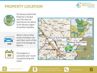 Beauce Gold Fields Corporate Presentation 2020 | PDF