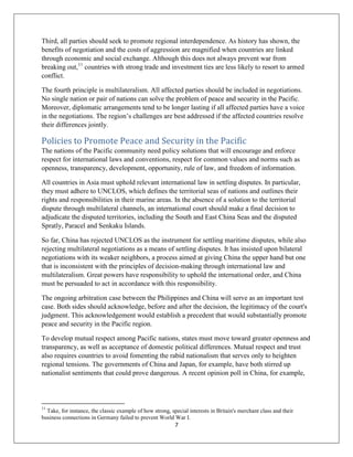 Framework for Peace and Security in the Pacific | PDF