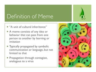 Memes & Memetics | PDF