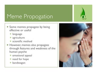 Memes & Memetics | PPT
