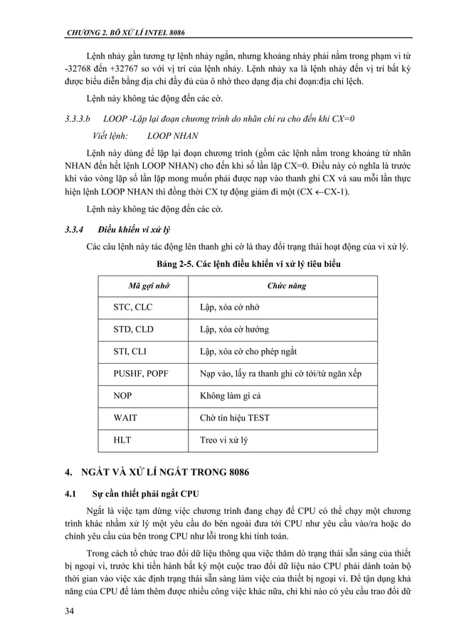 bài giảng ký thuật vi xử lý PTIT | PDF