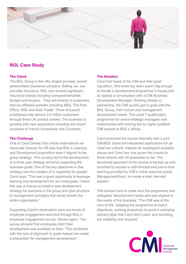 BGL CMI case study | PDF