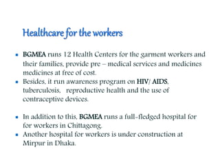 BGMEA-Bangladesh Garment Manufacturers and Exporters Association | PPTX