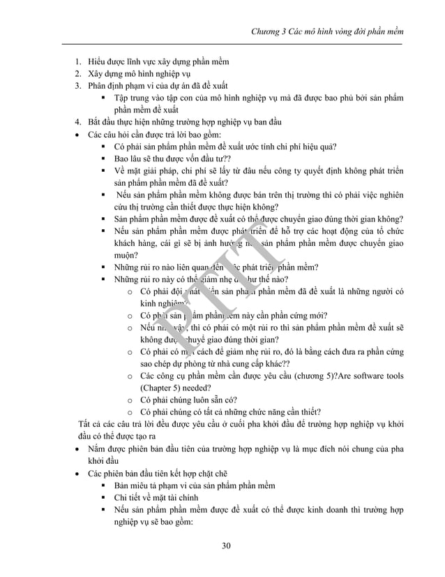 Bài giảng công nghệ phần mềm PTIT | PDF