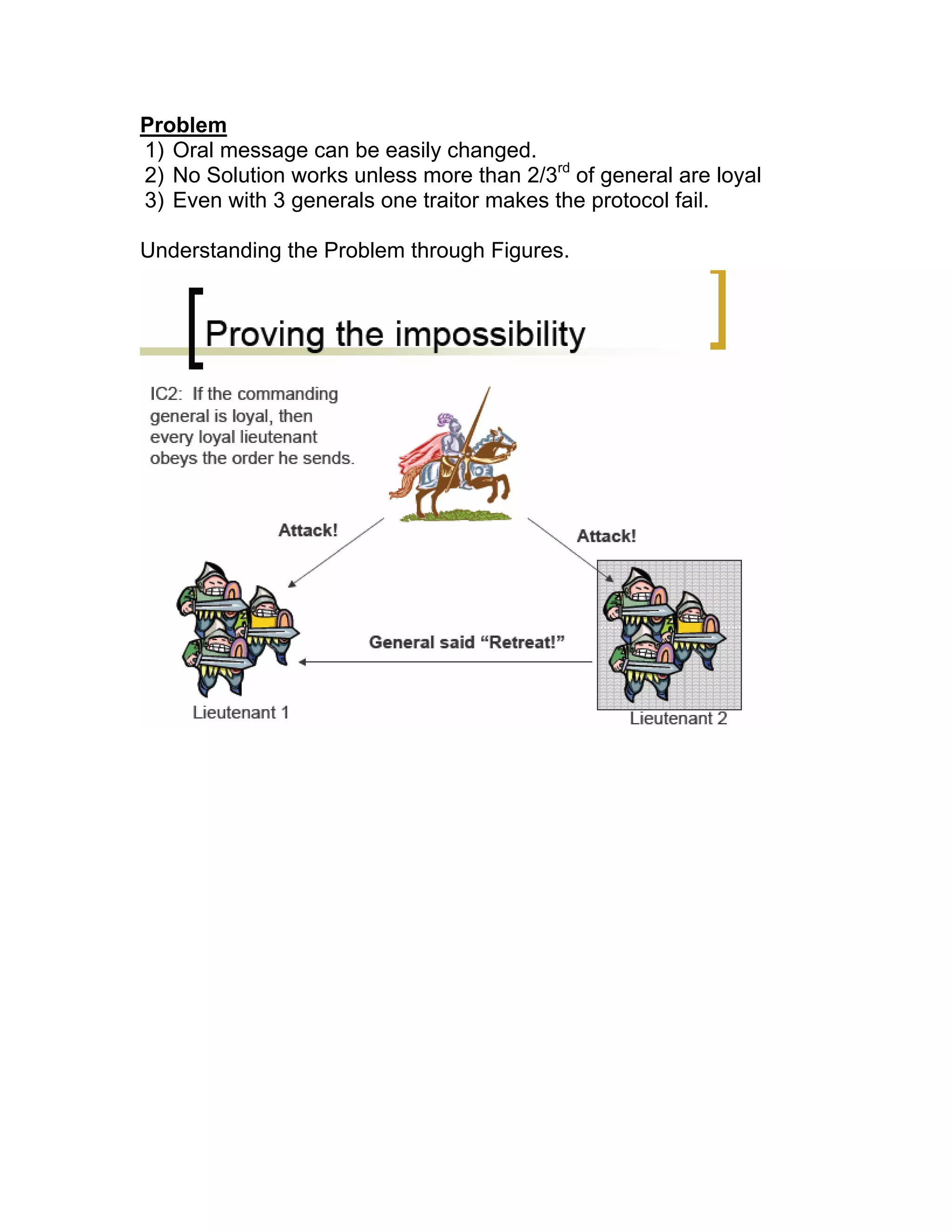 Byzantine General Problem - Siddharth Chaudhry | PDF