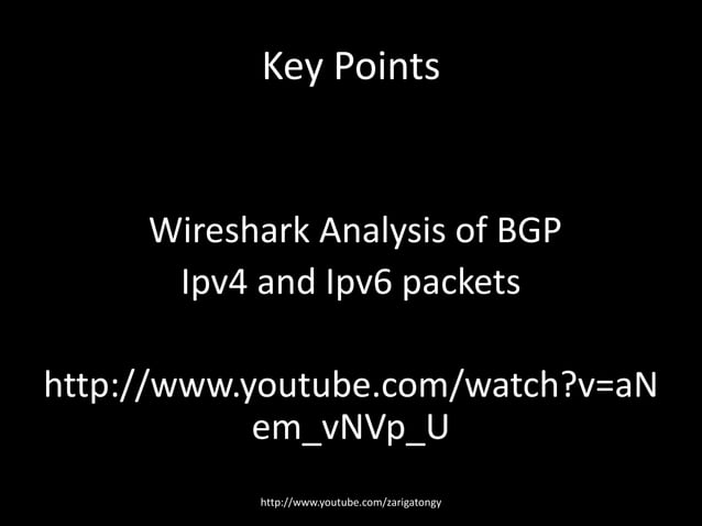 Border Gateway Protocol (BGP) Analysis Using Wireshark | PPT