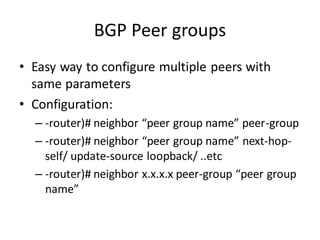 bgp features presentation routing protocle | PPT