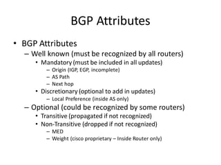 bgp features presentation routing protocle | PPT