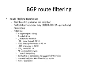 bgp features presentation routing protocle | PPT