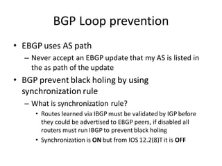 bgp features presentation routing protocle | PPT