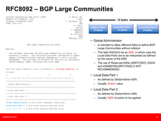 BGP Large Communities in IXPs | PPT