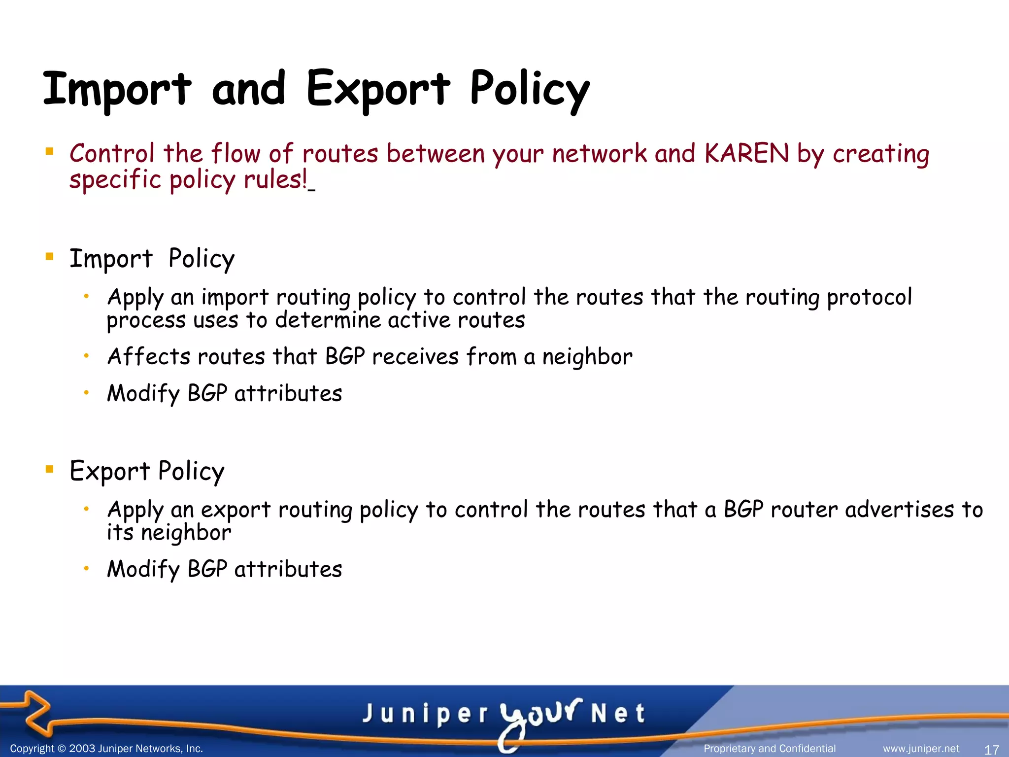 BGP protocol presentation | PPT