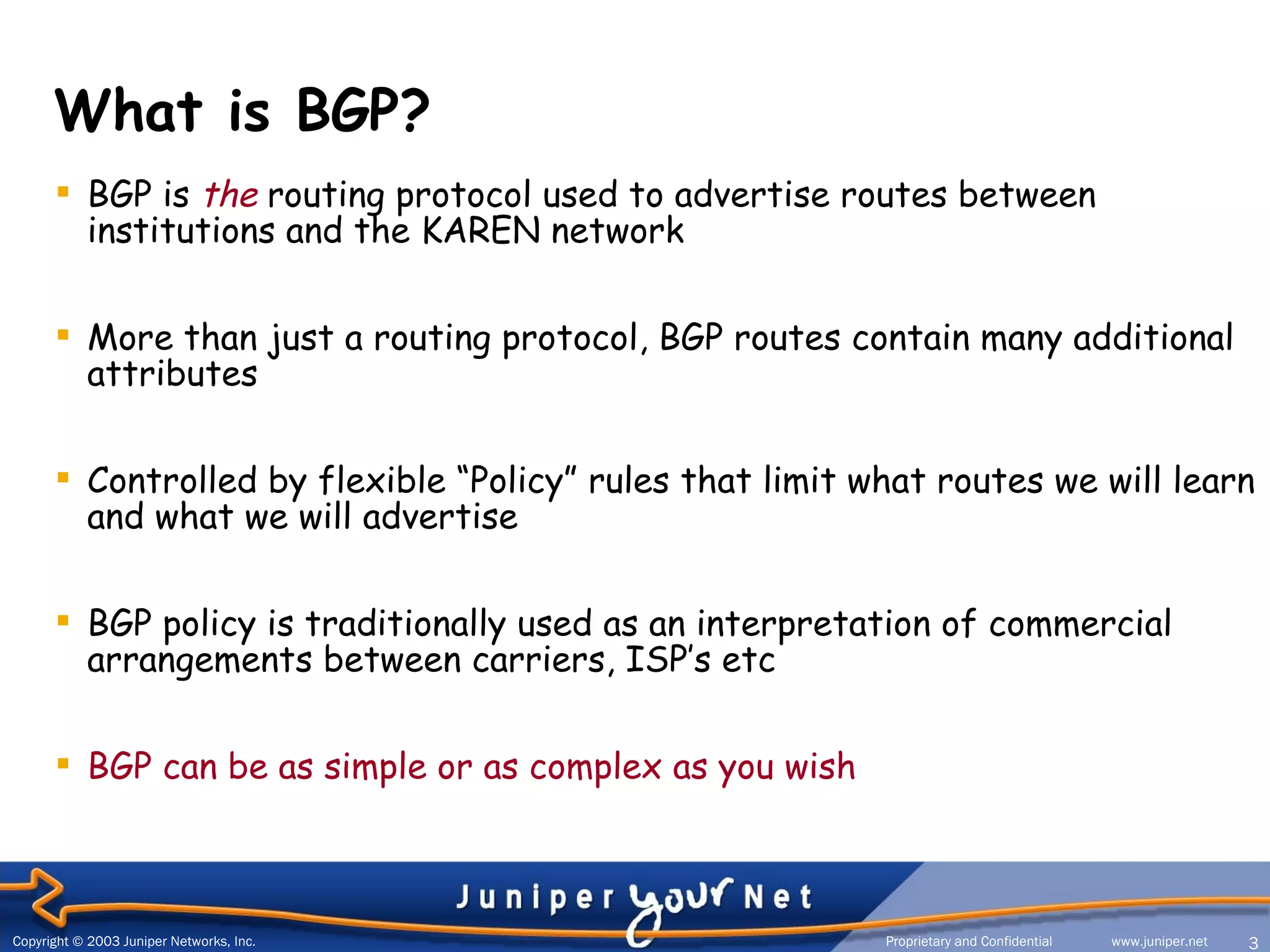 BGP protocol presentation | PPT