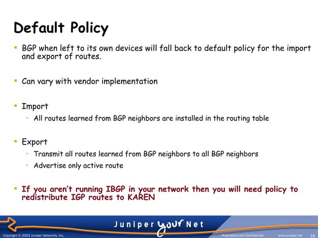 BGP protocol presentation | PPT