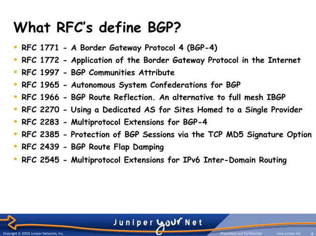 BGP protocol presentation | PPT