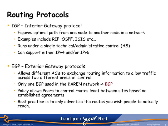 BGP protocol presentation | PPT