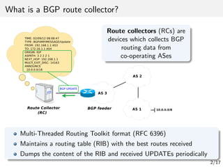 BGP Scanner - Isolario BGP-MRT Data Reader C Library and Tool | PPT