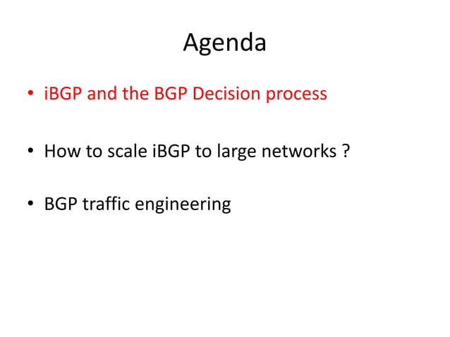 BGP Advanced topics | PPTX | Computer Networking | Computing