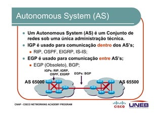 Border Gateway Protocol - BGP - Apresentação | PDF