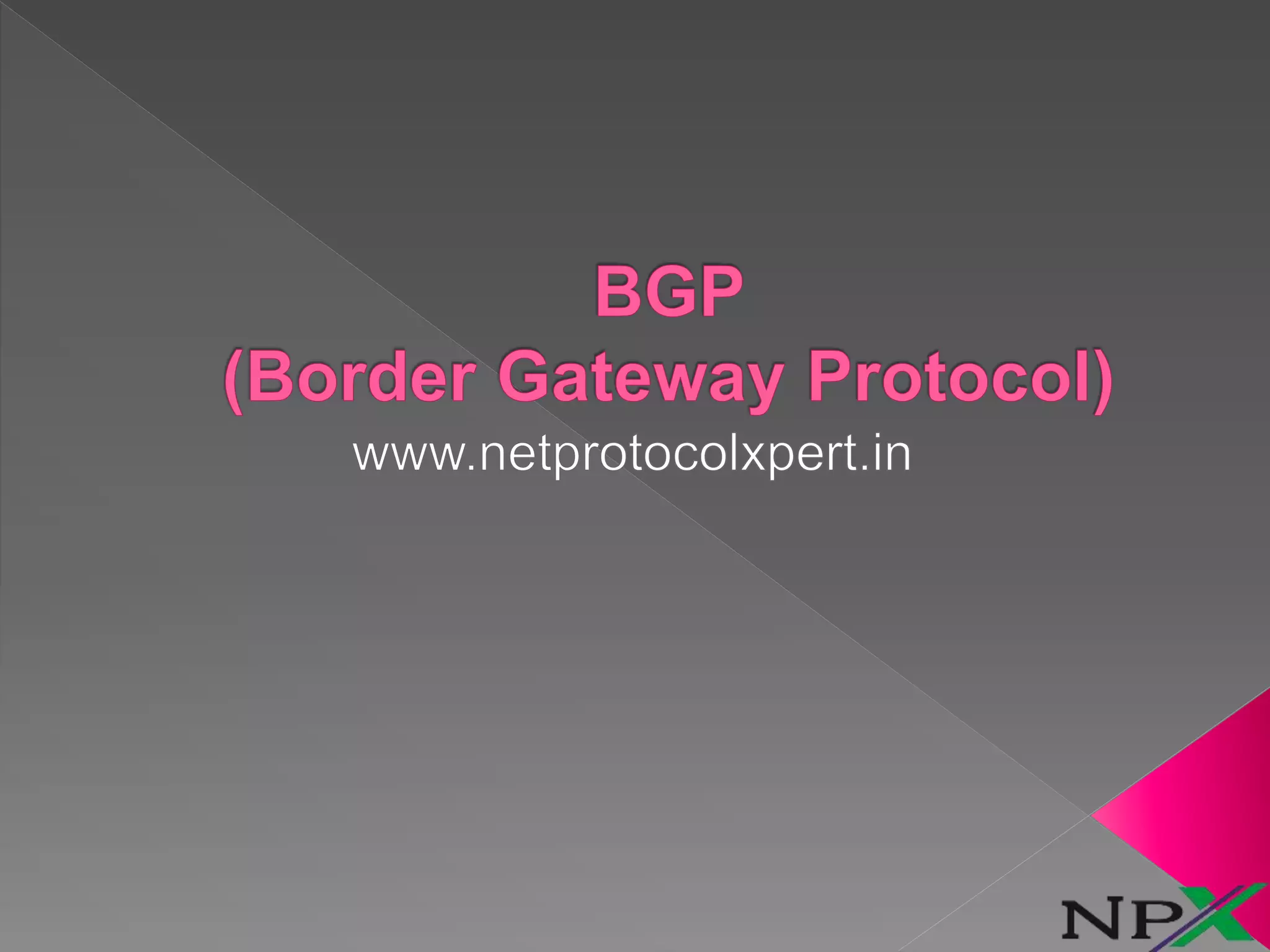 BGP (Border Gateway Protocol) | PPTX