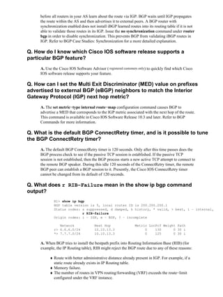 BGP Interview Questions for Network Engineers | PDF