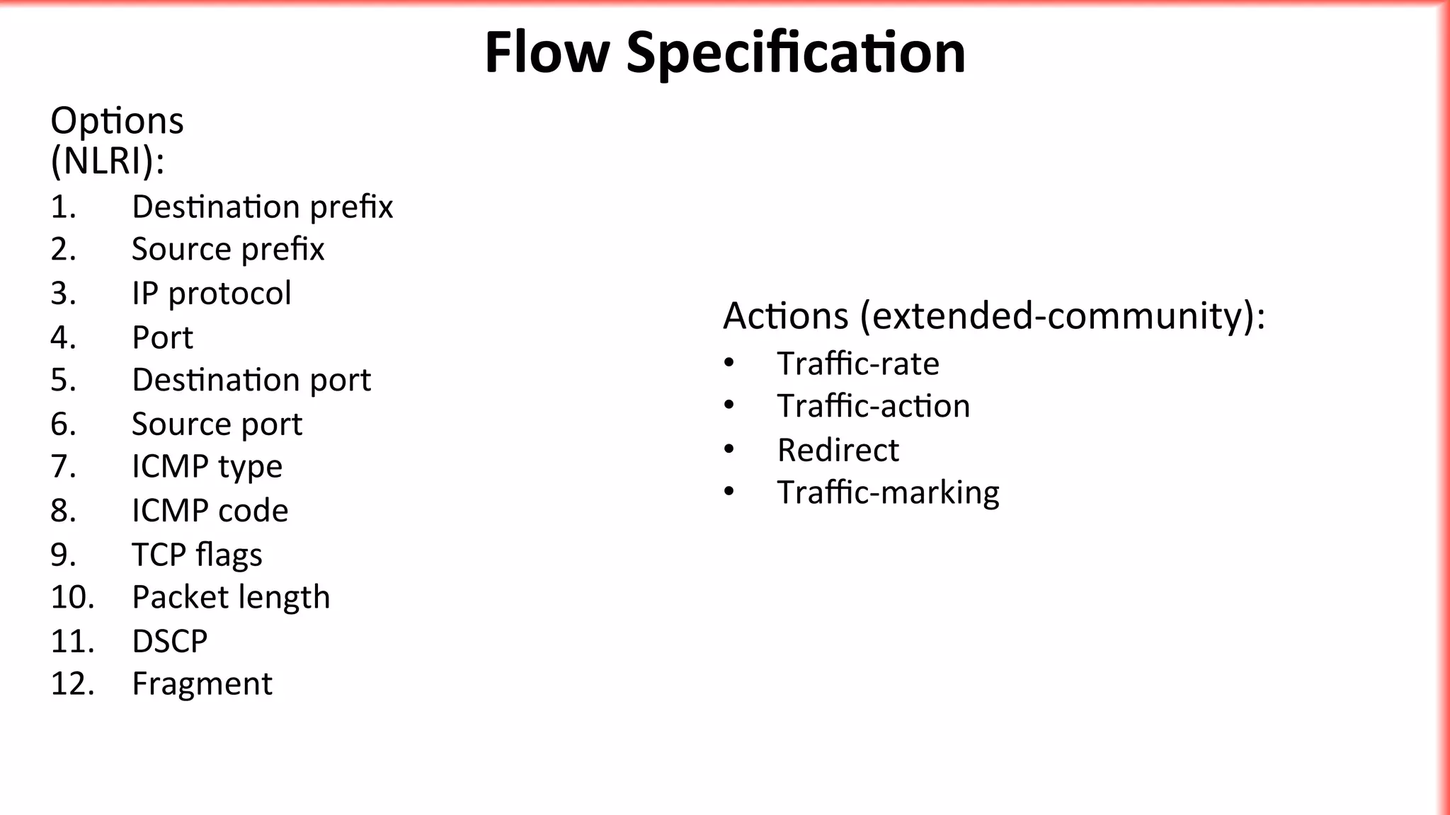 Implementing BGP Flowspec at IP transit network | PDF