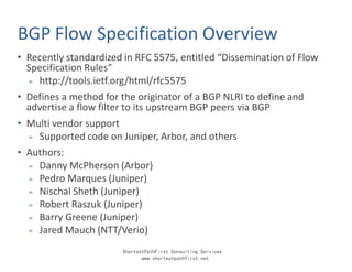 An Introduction to BGP Flow Spec | PDF | Computer Networking | Computing