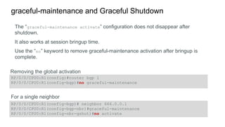 BGP Graceful Shutdown - IOS XR | PPTX
