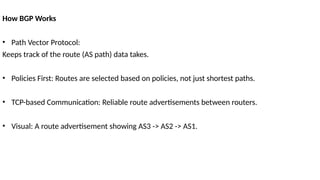 border gateway protocol network layer computer networks | PPT