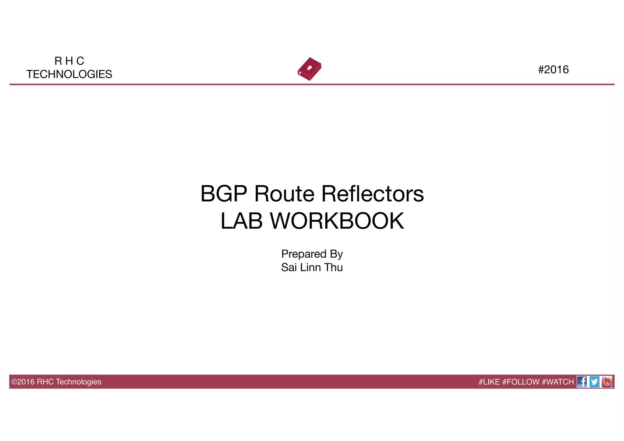 BGP Route Reflectors Lab WorkBook | PDF