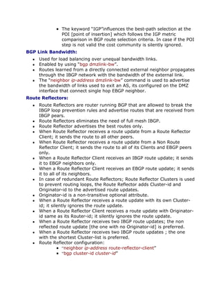 Study Notes BGP Exam | DOC