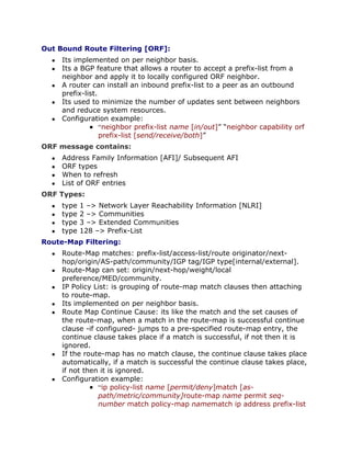 Study Notes BGP Exam | DOC