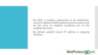 BGP Update Source | PPTX | Computer Networking | Computing