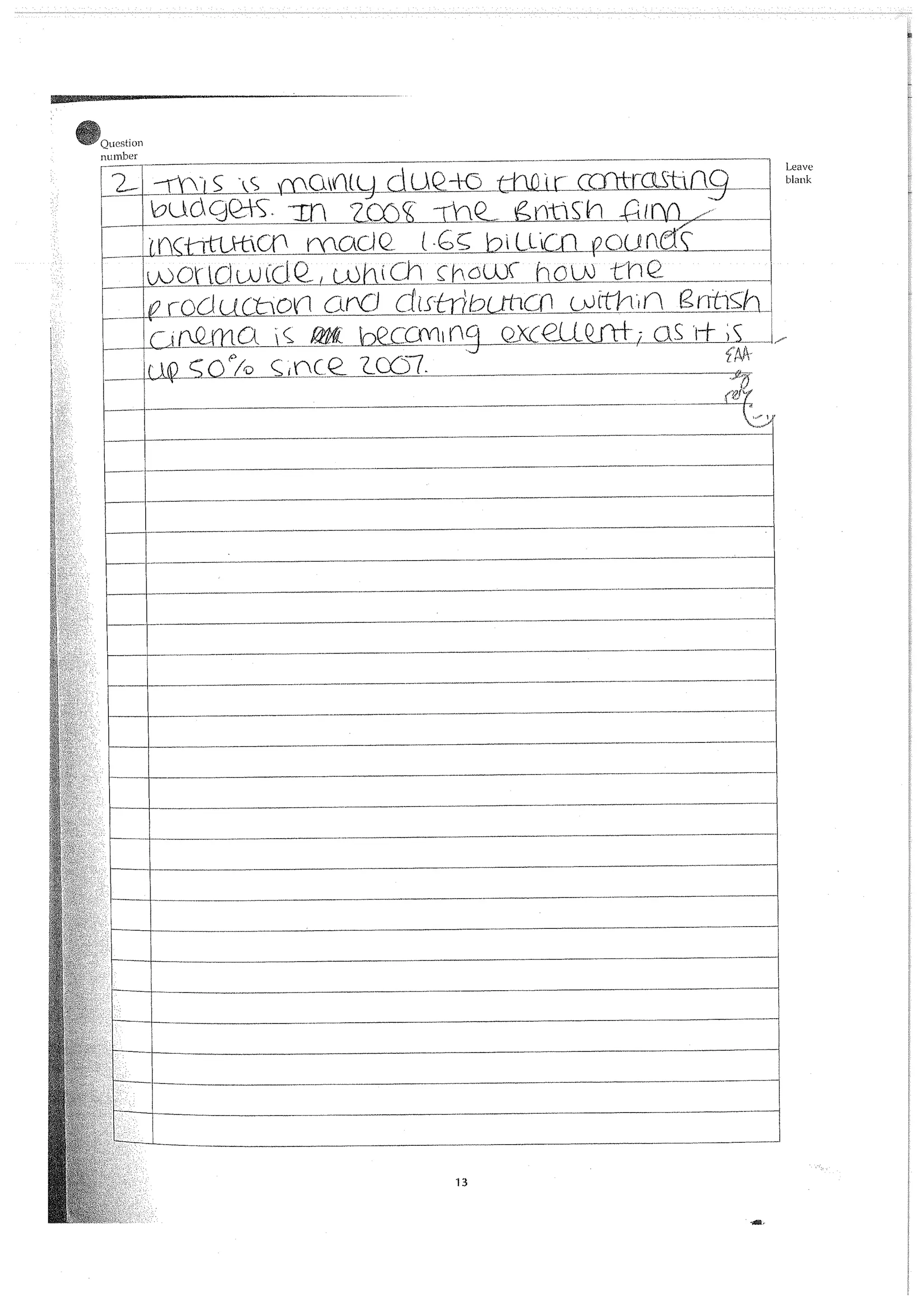 A/B grade answers OCR media | PDF