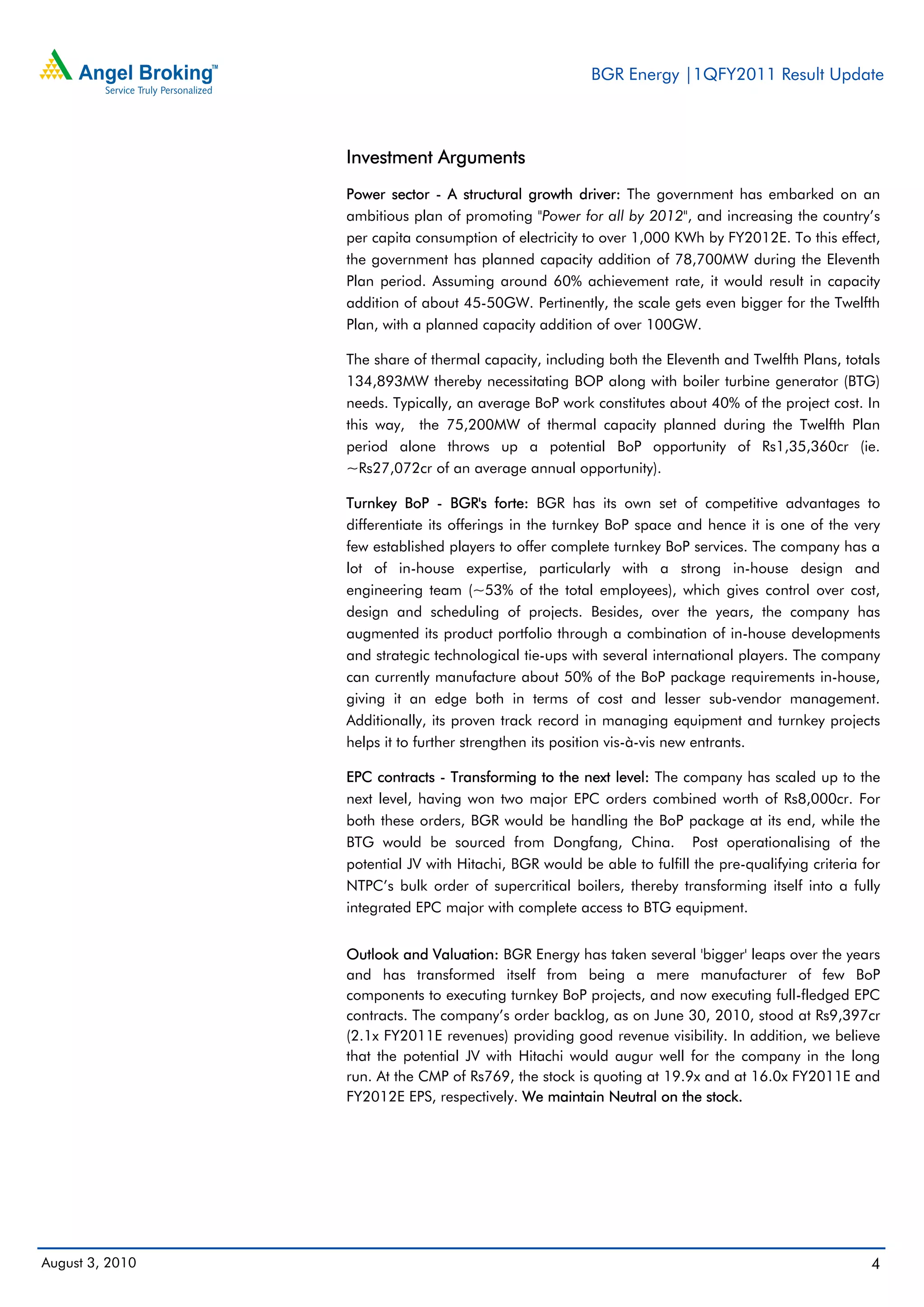 BGR Energy | PDF