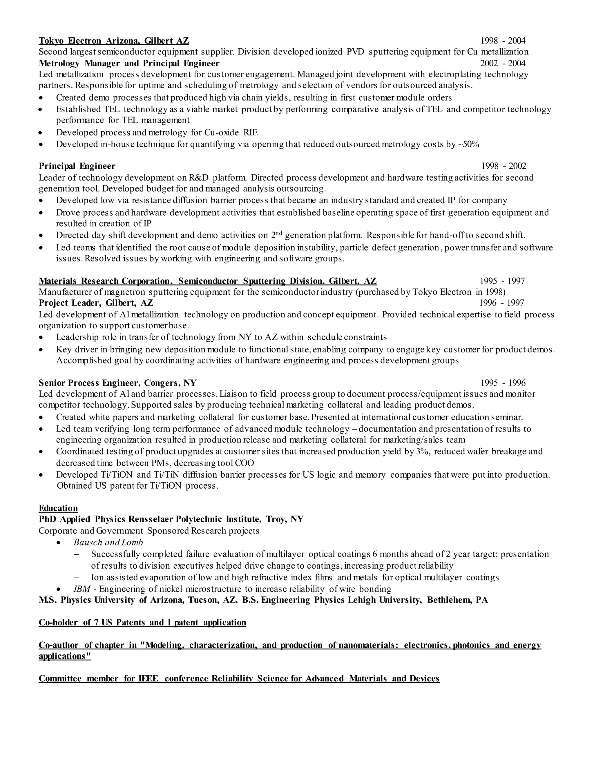 Bruce Gittleman resume | DOCX