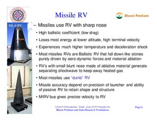 Bgrv and indian missiles arun vishwakarma, rev 1 c | PDF