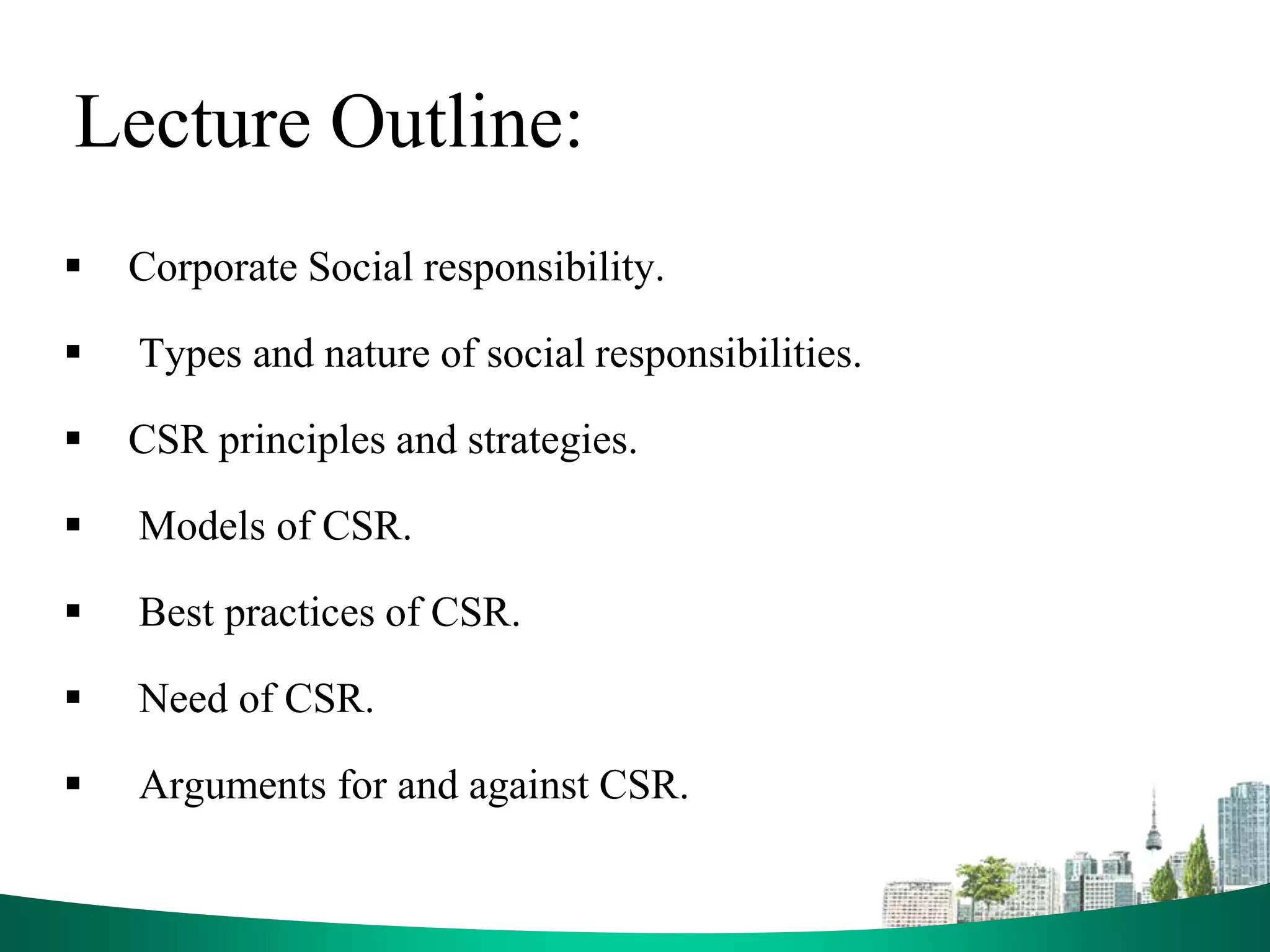 Corporate social responsibility | PPTX