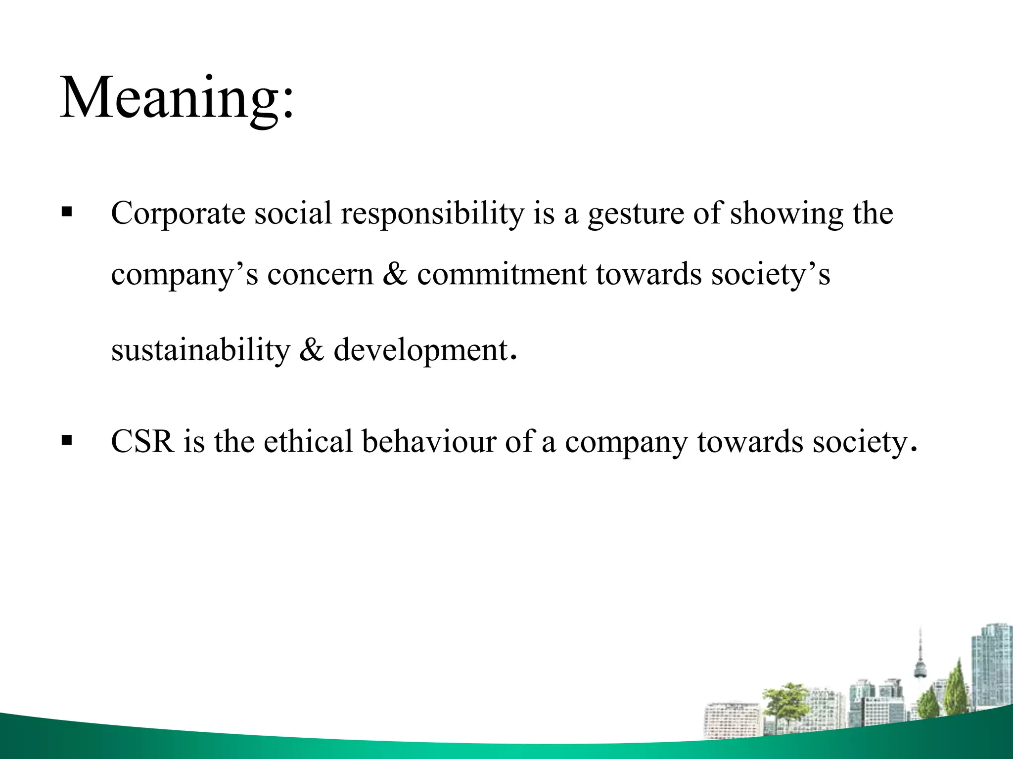 Corporate social responsibility | PPTX