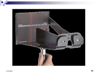 Maddox rod, Maddox wing, Bagolini striated glasses, RAF ruler and Prism ...