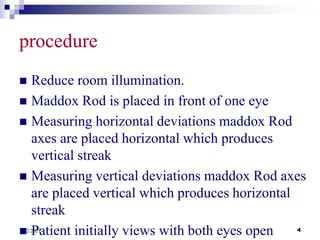 Maddox rod, Maddox wing, Bagolini striated glasses, RAF ruler and Prism ...